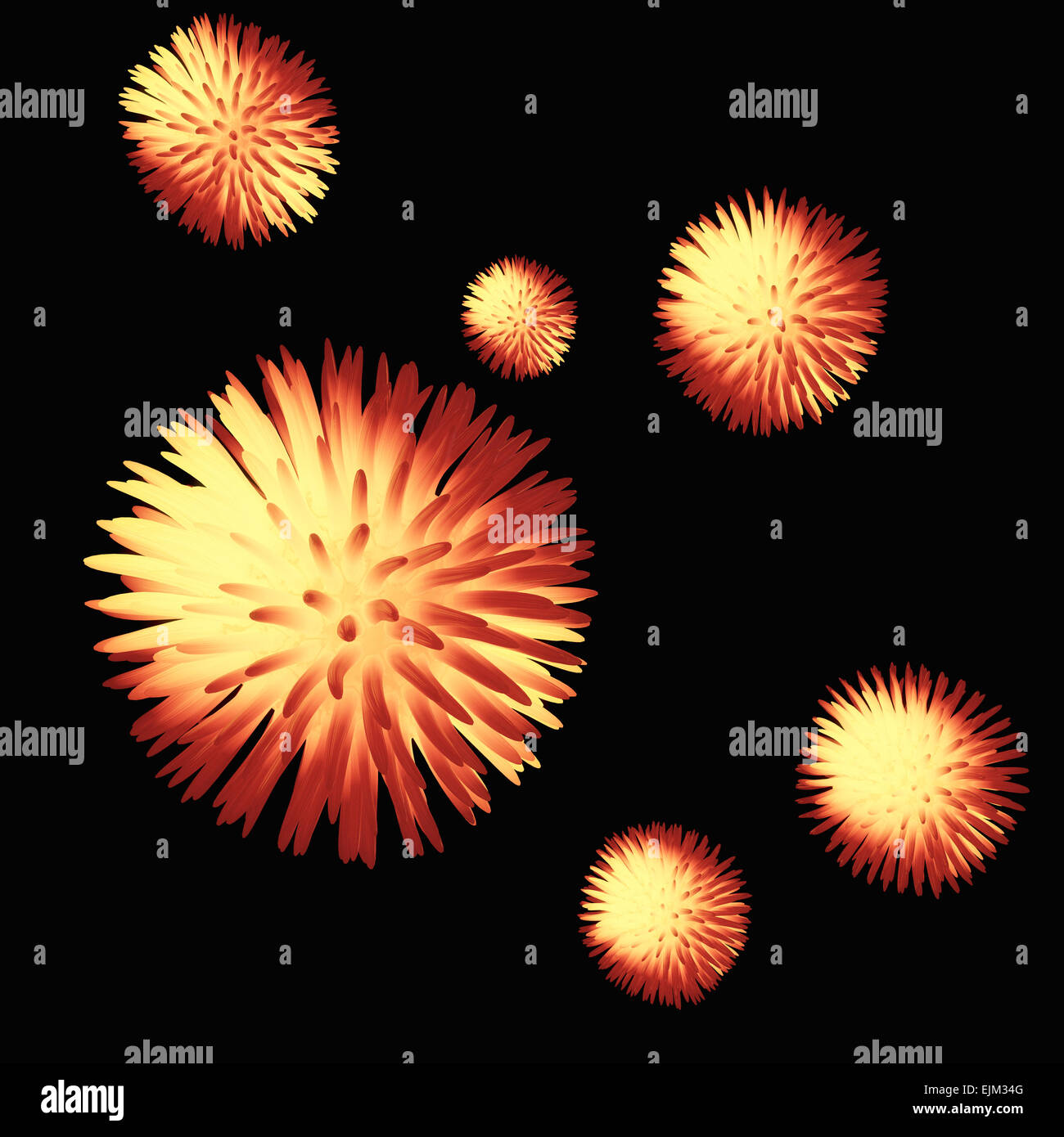 Digital Illustration of a Virus Stock Photo - Alamy