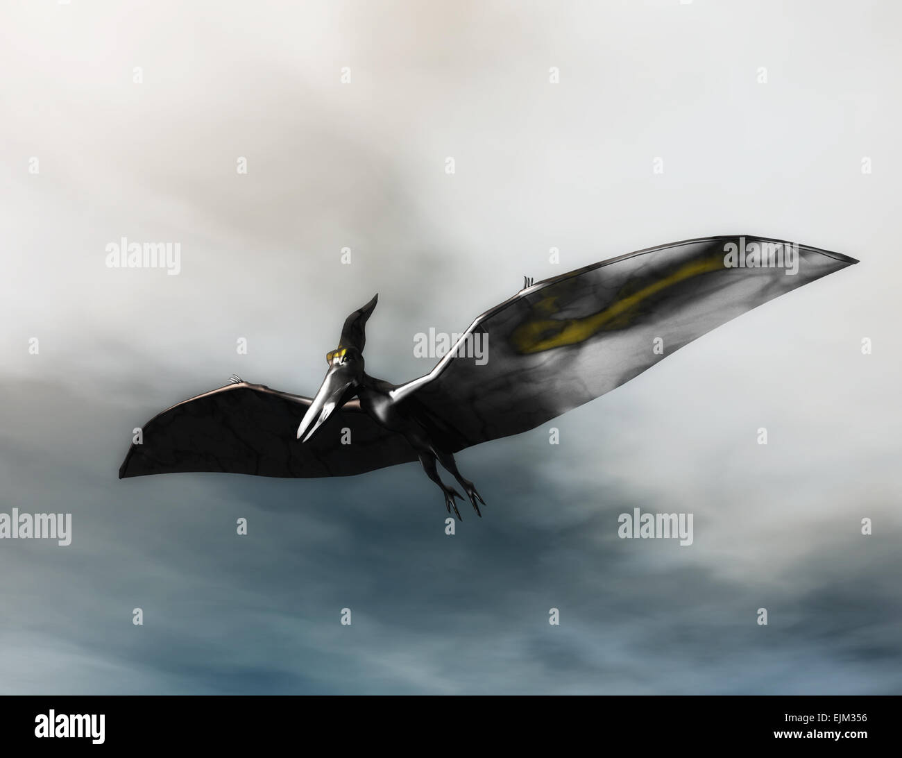 Dinosaur pterodactyl pteranodon flying hi-res stock photography and ...