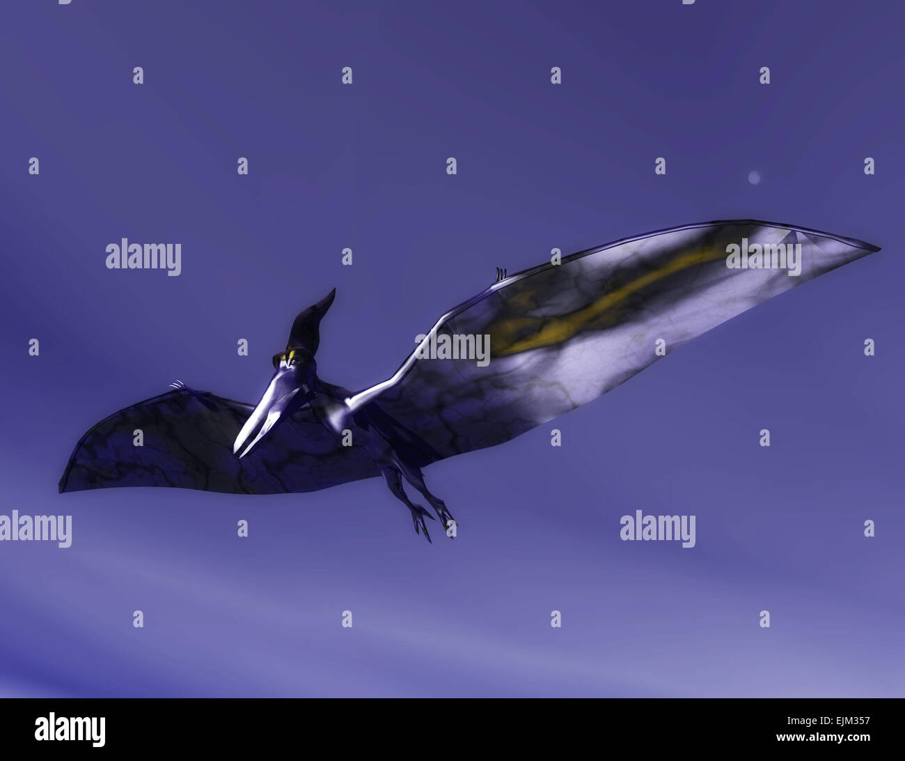 Dinosaur pterodactyl pteranodon flying hi-res stock photography and ...