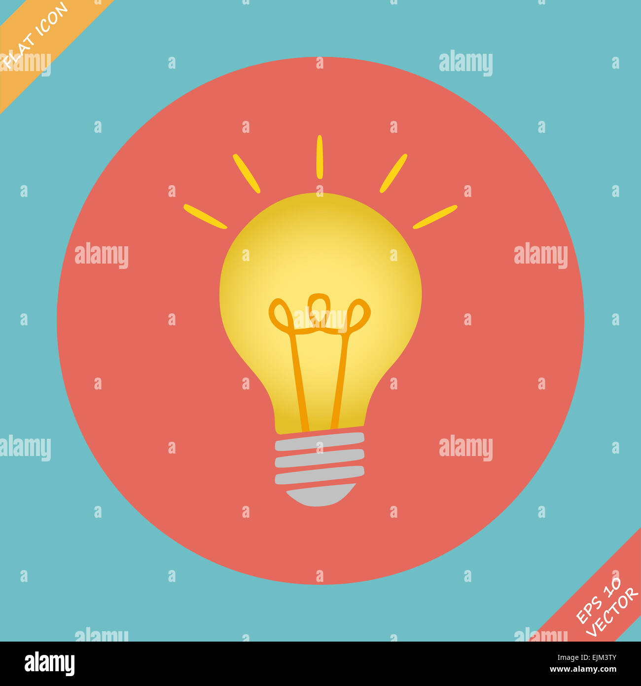 Lightbulb icon vector hi-res stock photography and images - Alamy