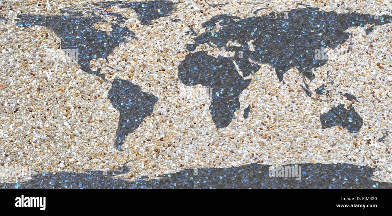 Asia wall map hi-res stock photography and images - Alamy