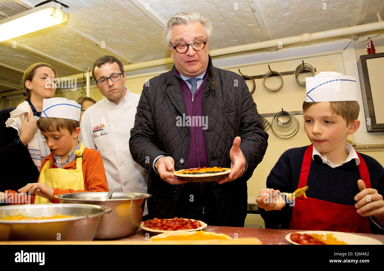 Belgian Princess Claire, Prince Laurent (2nd R) and twins, Prince ...