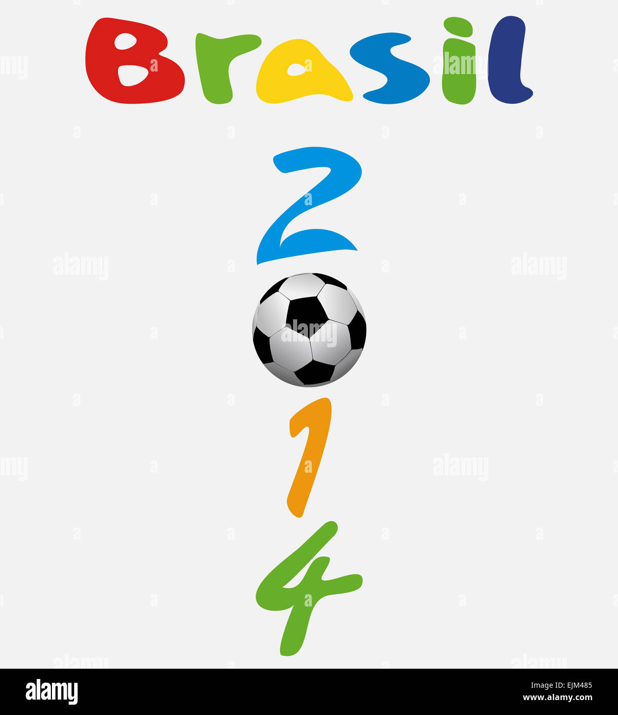 vector illustration brasil 2014 Stock Photo - Alamy