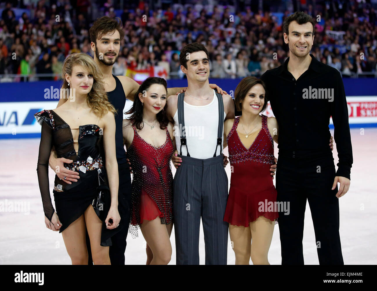 Shanghai, China. 29th Mar, 2015. Gold medalists Gabriella Papadakis ...