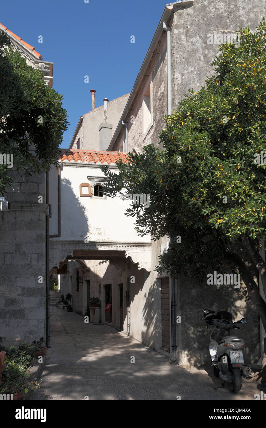 Bridge at Svi Sveti All Saints Church Korcula Old Town Croatia Narrow ...