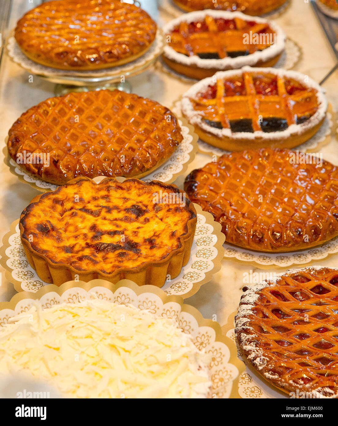 Limburg pies seen in a bakery in Hasselt during a bake lesson with the ...