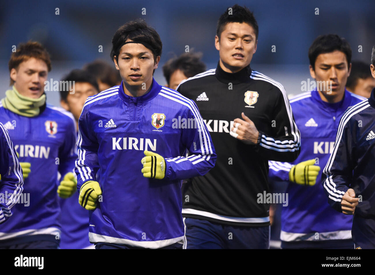 Tokyo, Japan. 29th Mar, 2015. Japan team group (JPN) Football/Soccer ...