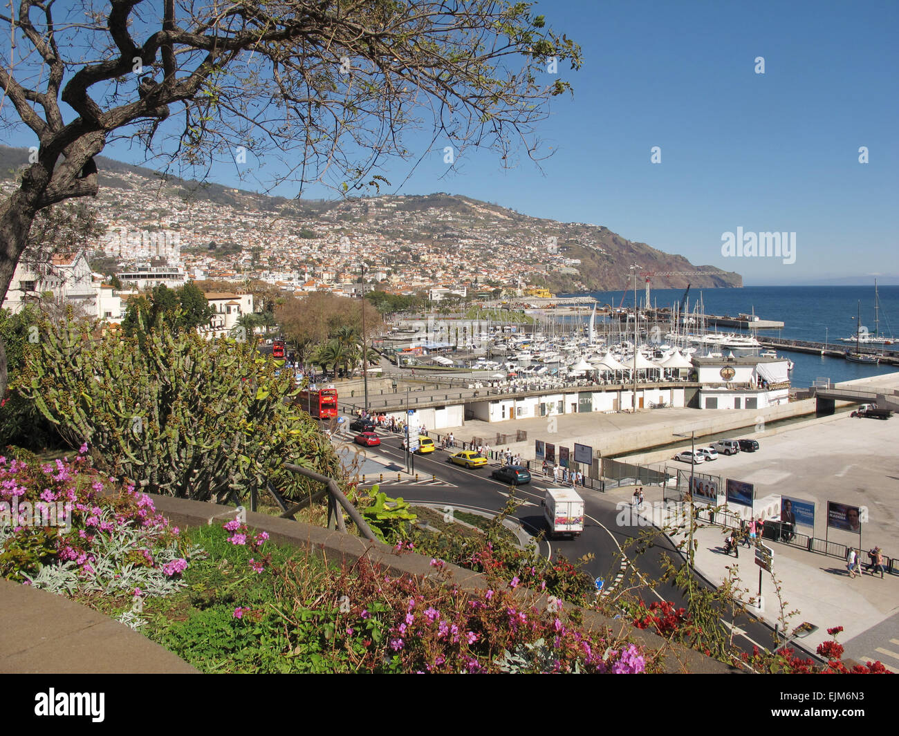 A view of the harbor in the island capital of Funchal, Portugal, 09 ...