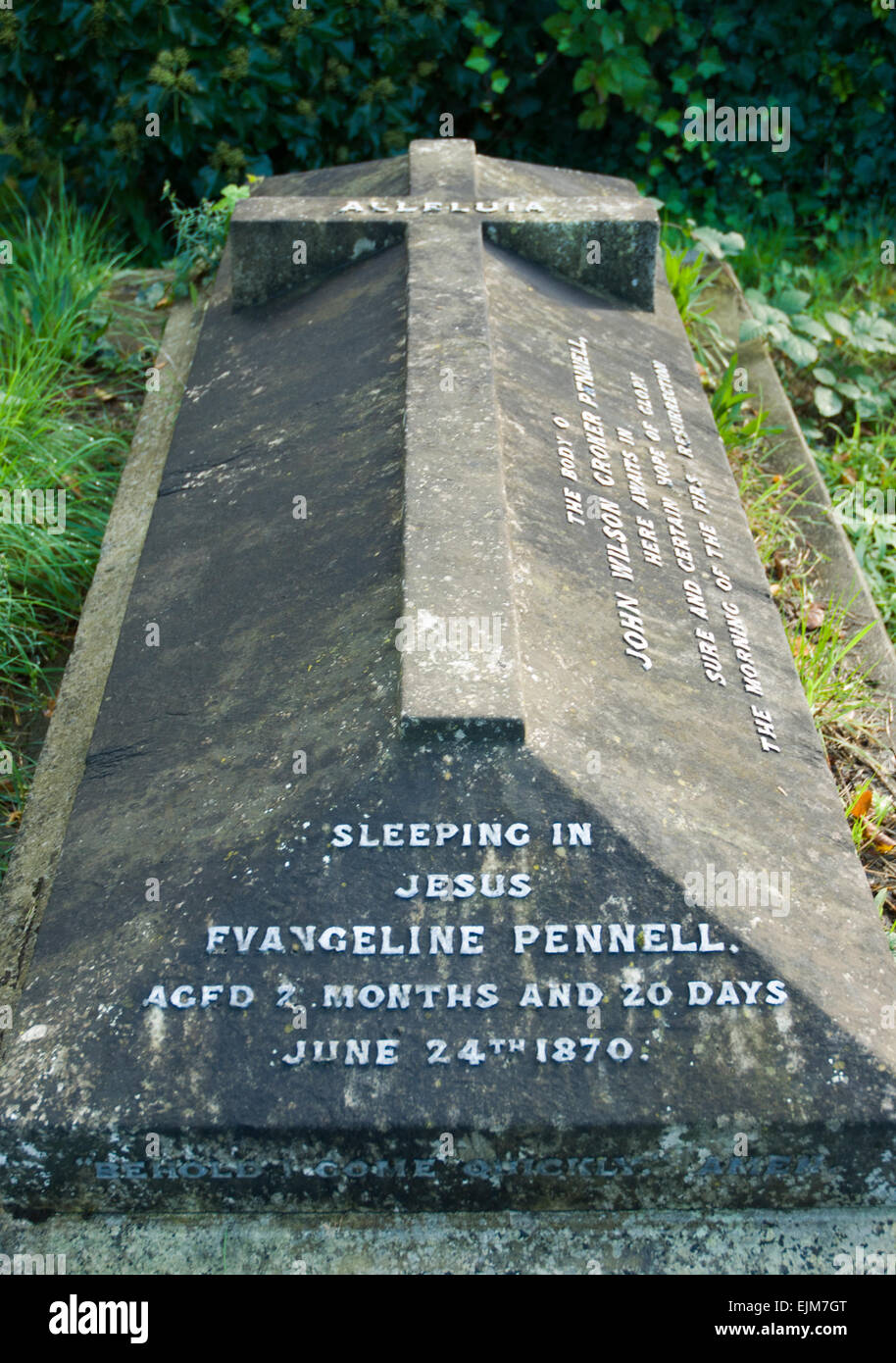 Graves in Kensal Green Cemetery London Stock Photo - Alamy