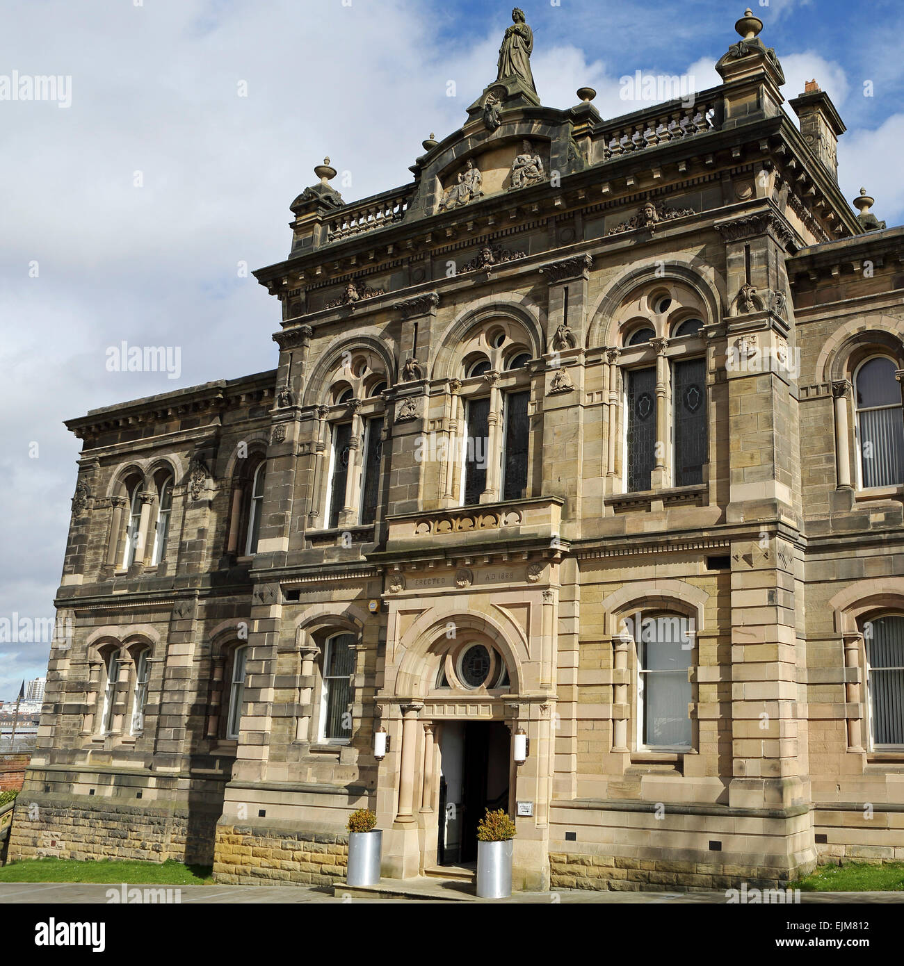 Gateshead Old Town Hall in Gateshead, England. The Grade II Listed ...