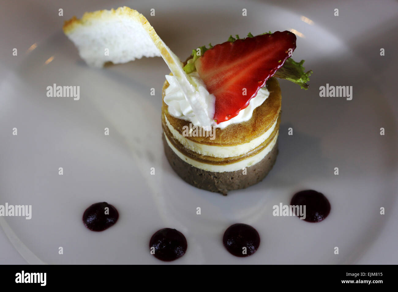 Chicken liver pate served on the MS Magellan cruise ship Stock Photo ...
