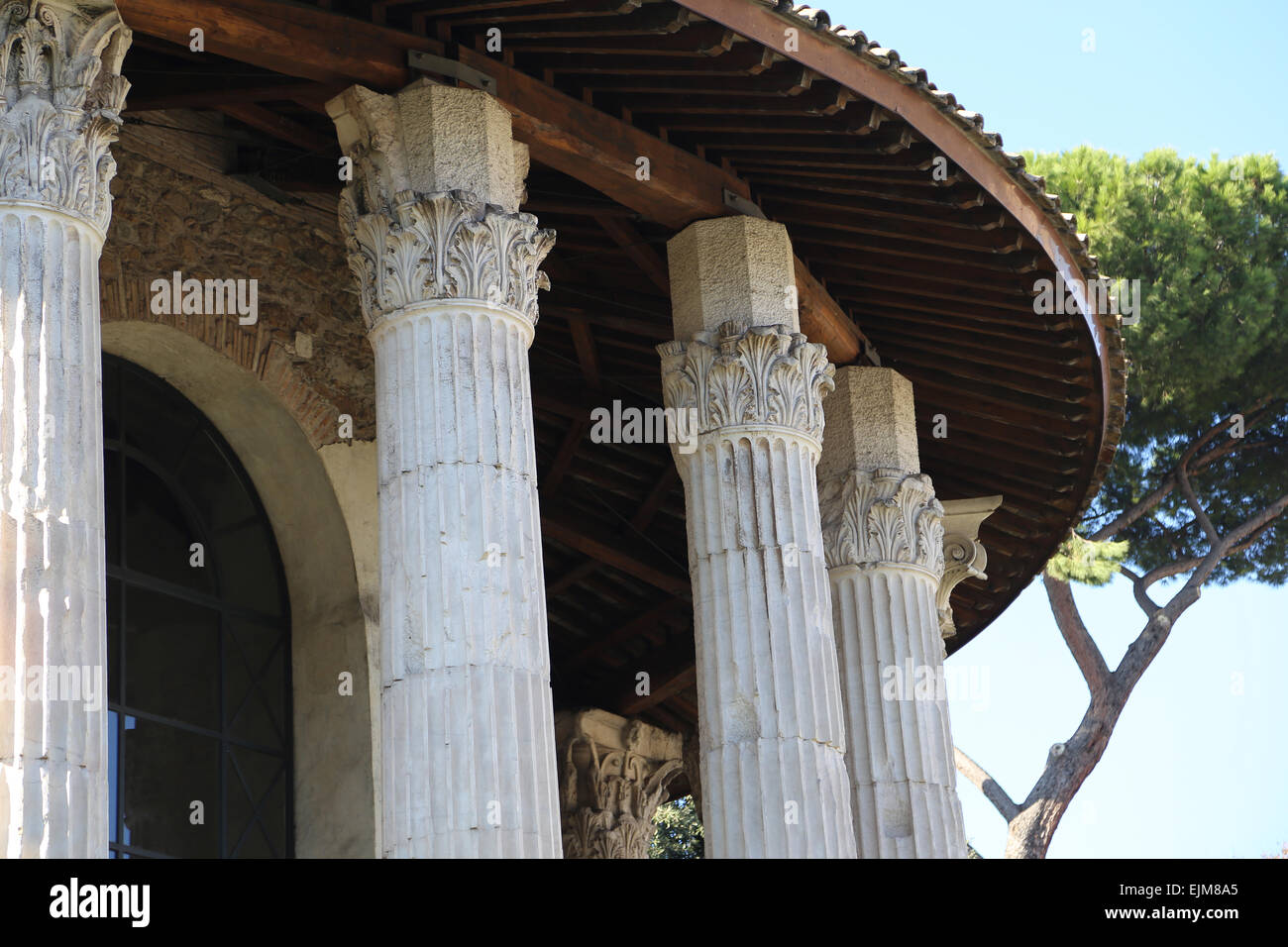 Italy. Rome. The circular temple of Hercules Victor (formerly tought to ...