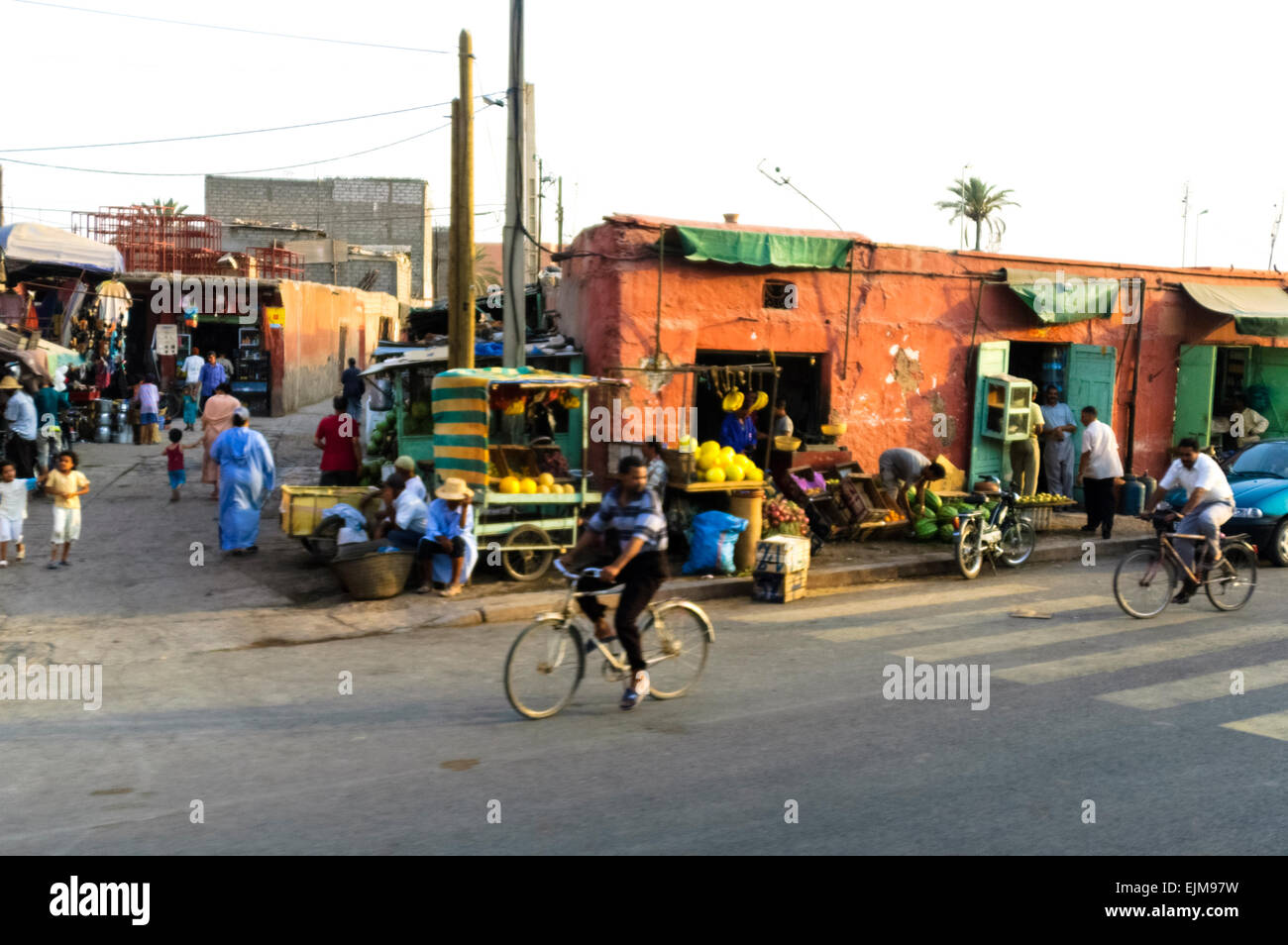 Street scene in Marrakesh, Morocco Stock Photo - Alamy