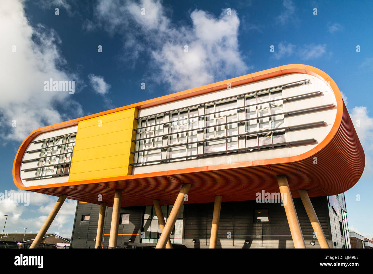 The Oracle building in Blackpool has the look of a 1950's style radio ...