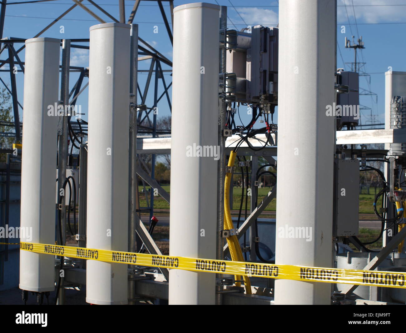 Cell Tower Up Close Stock Photo - Alamy