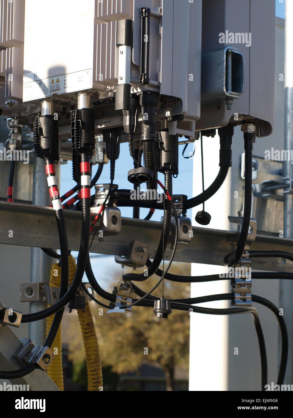Cell Tower Up Close Stock Photo - Alamy