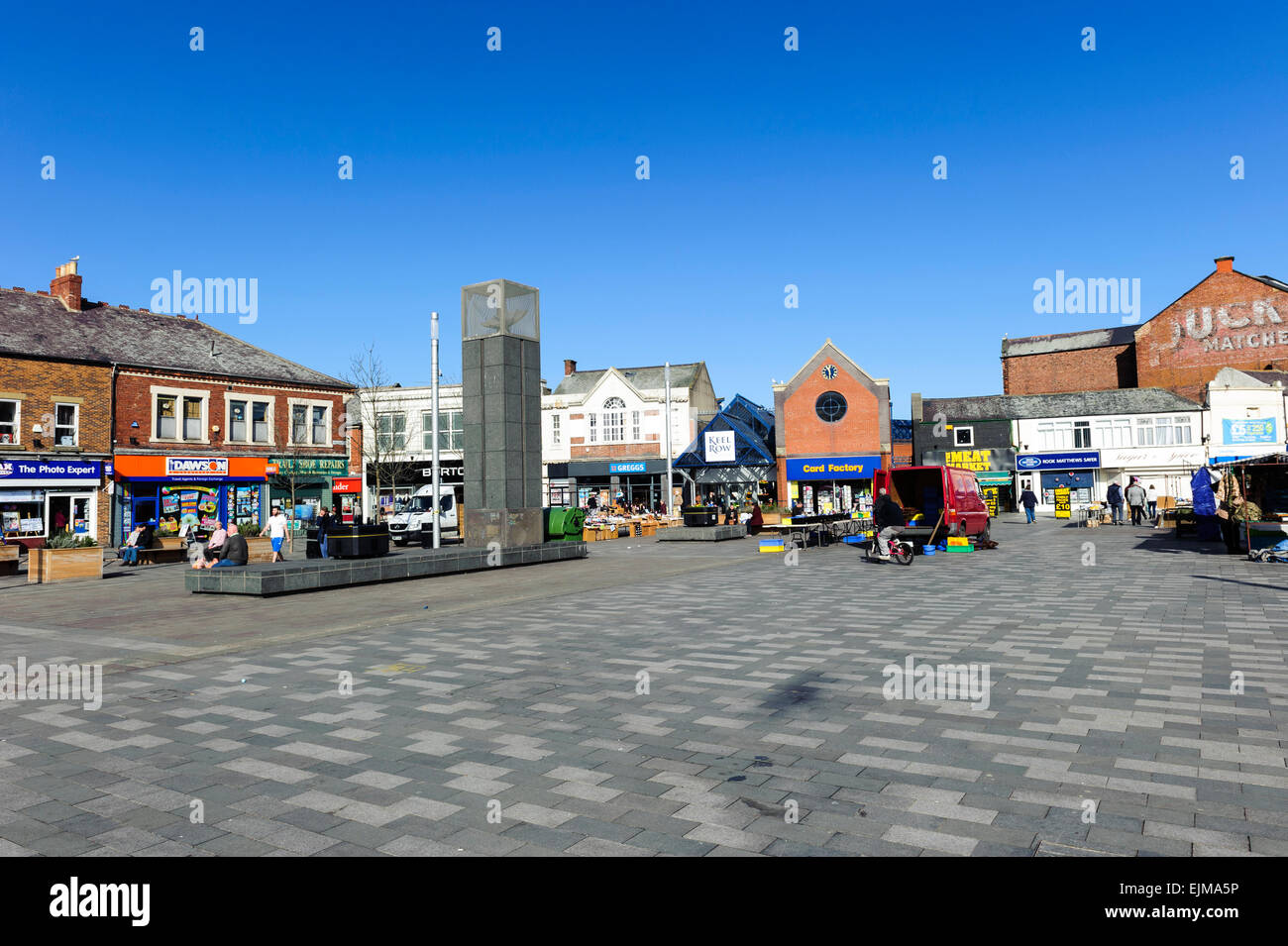 Blyth Town Centre Stock Photo - Alamy