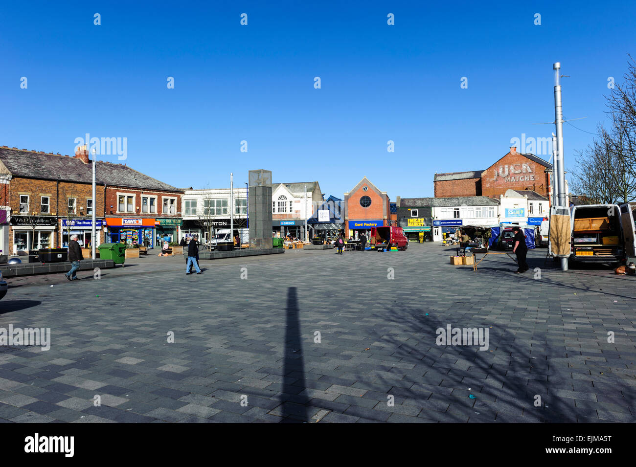 Blyth Town Centre Stock Photo - Alamy