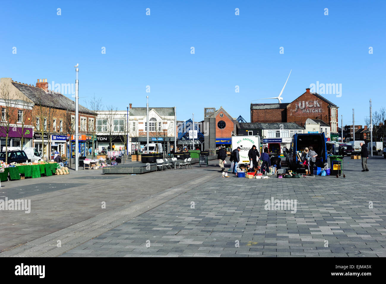Blyth Town Centre Stock Photo - Alamy