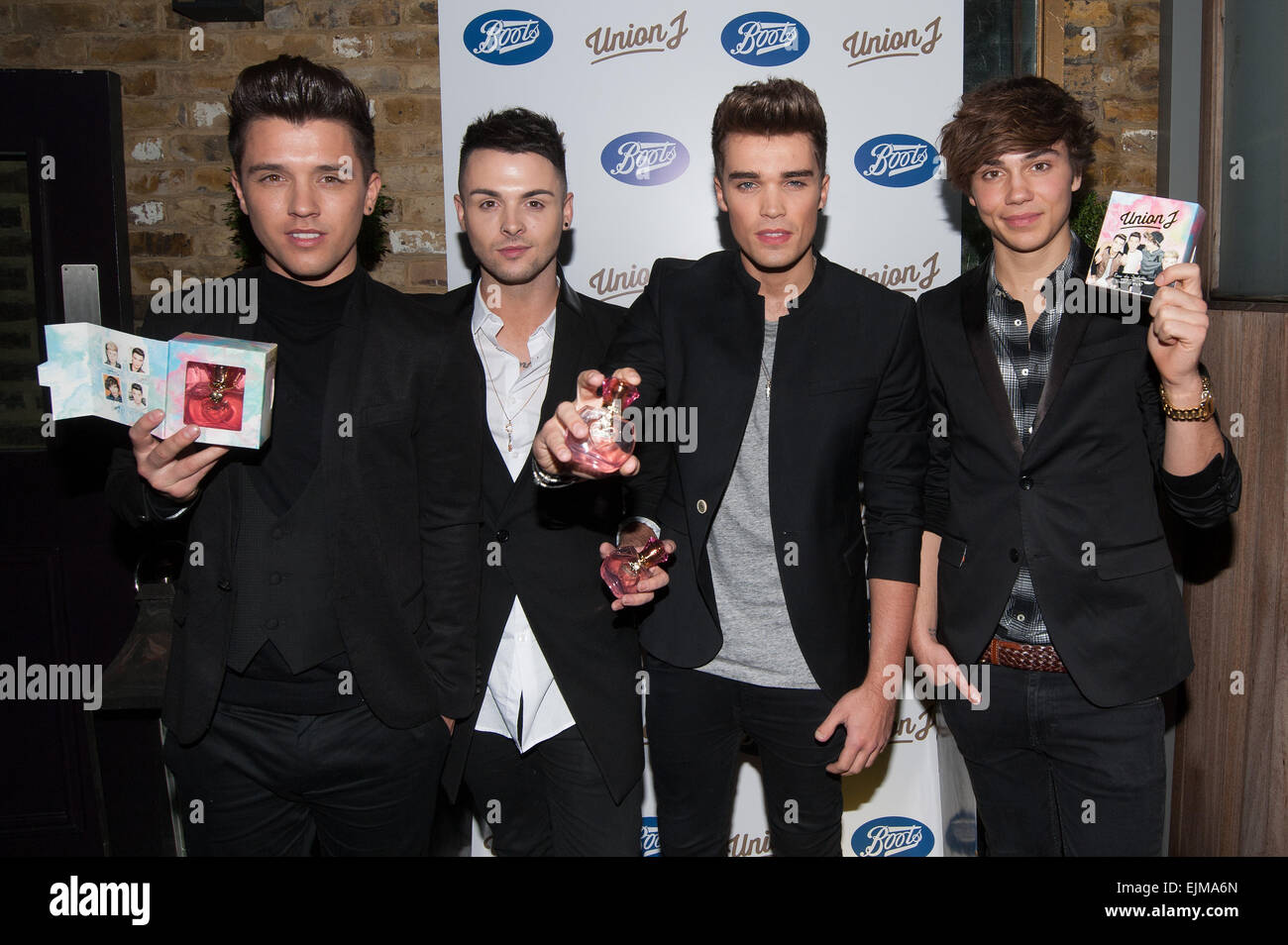 Union J - fragrance launch party held at the Sanctum Soho Hotel ...