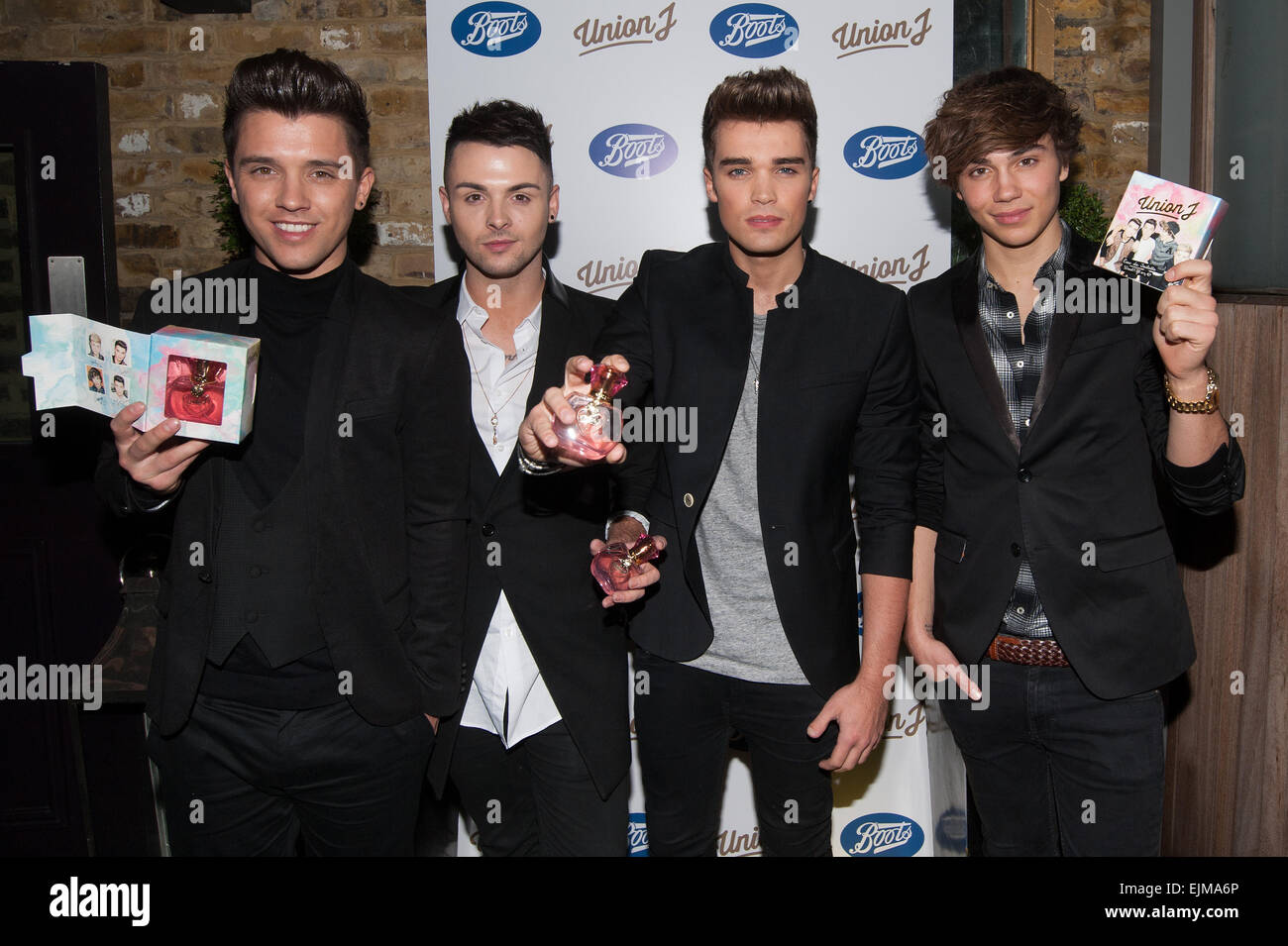 Union J - fragrance launch party held at the Sanctum Soho Hotel ...