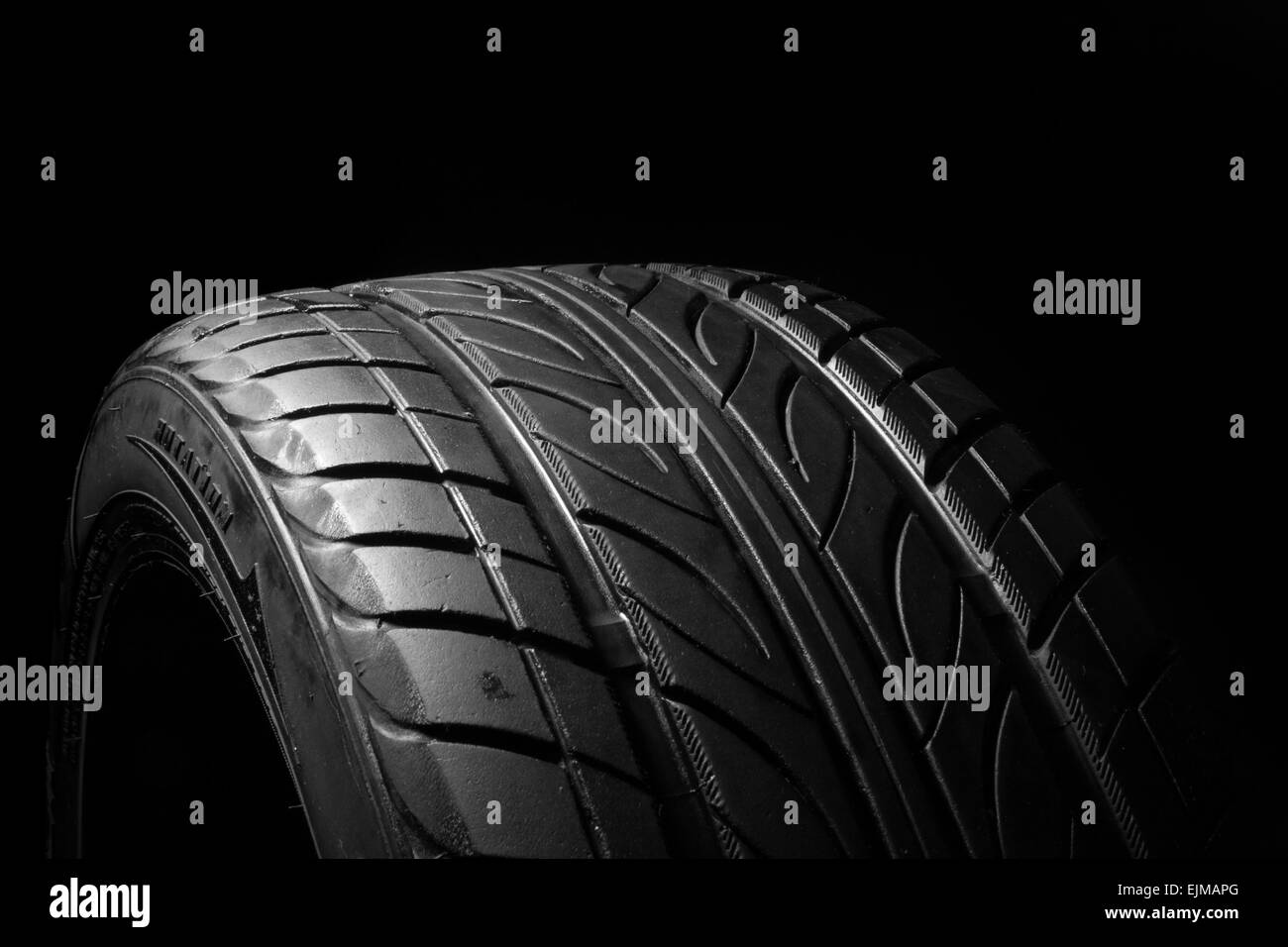 White car on turn Black and White Stock Photos & Images - Alamy