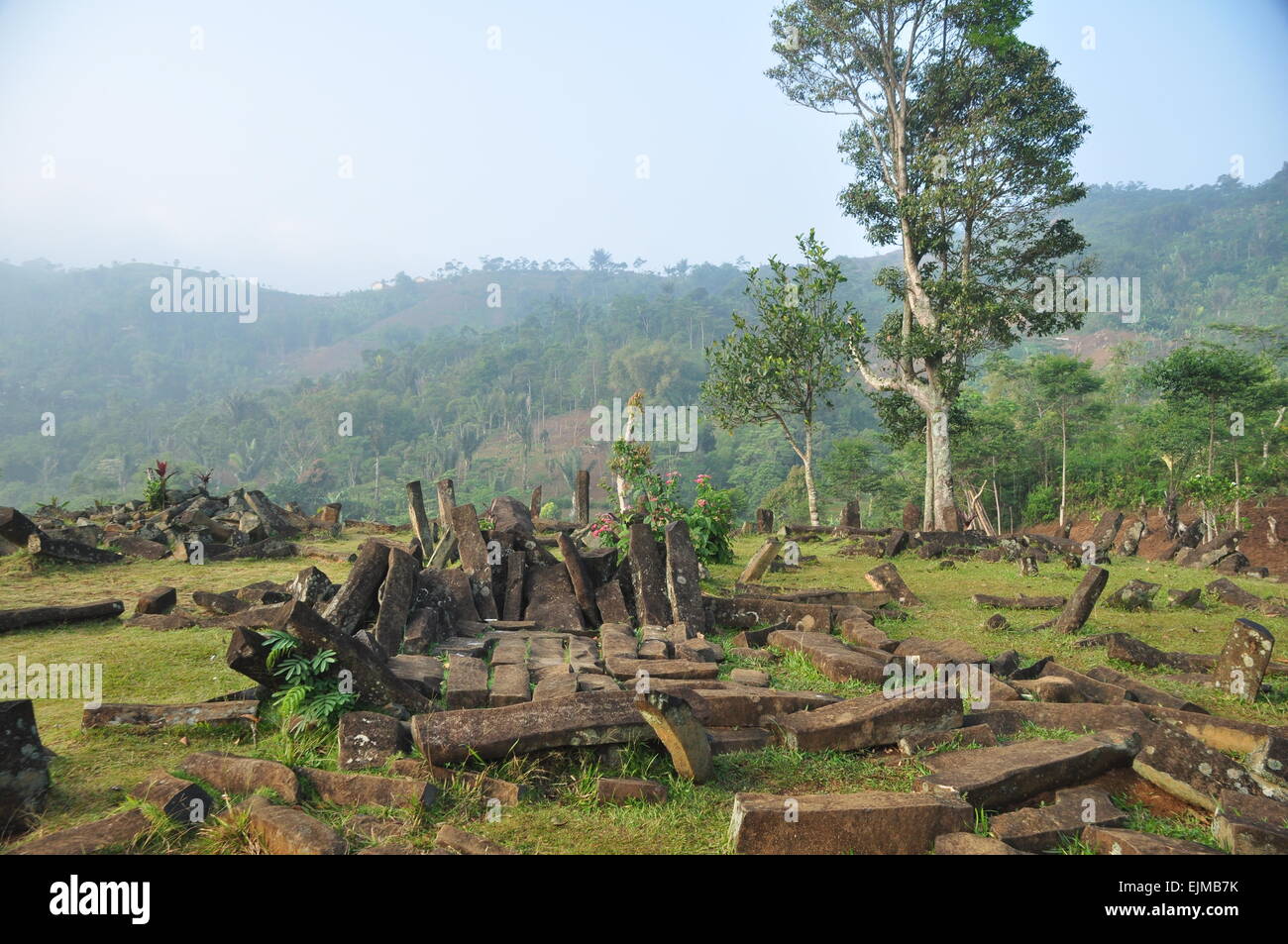 Gunung Padang, megalithic site located in Karyamukti village, Cianjur ...