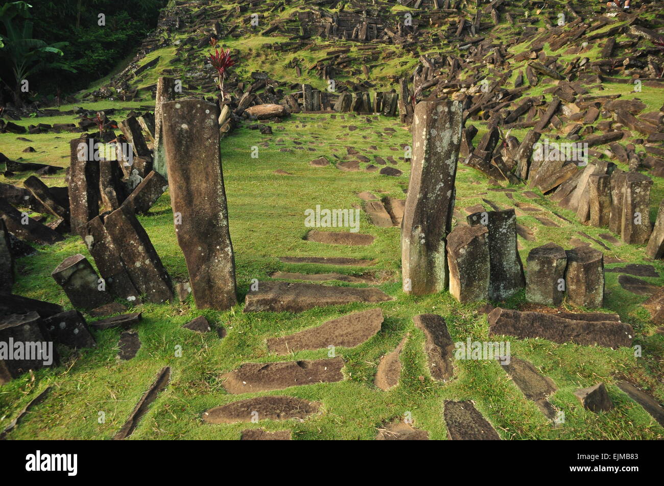 Gunung Padang, megalithic site located in Karyamukti village, Cianjur ...