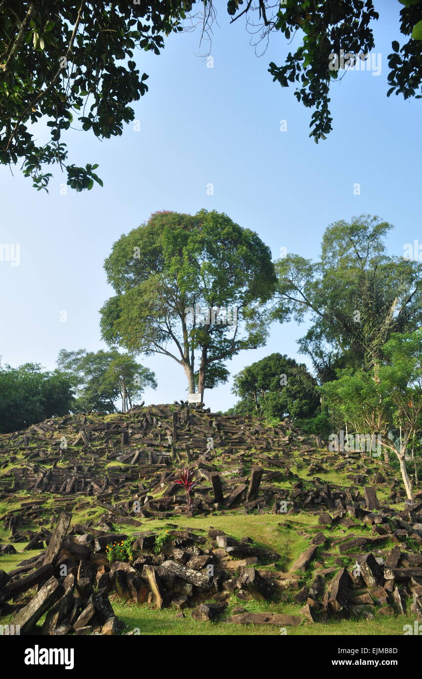 Gunung Padang, megalithic site located in Karyamukti village, Cianjur ...