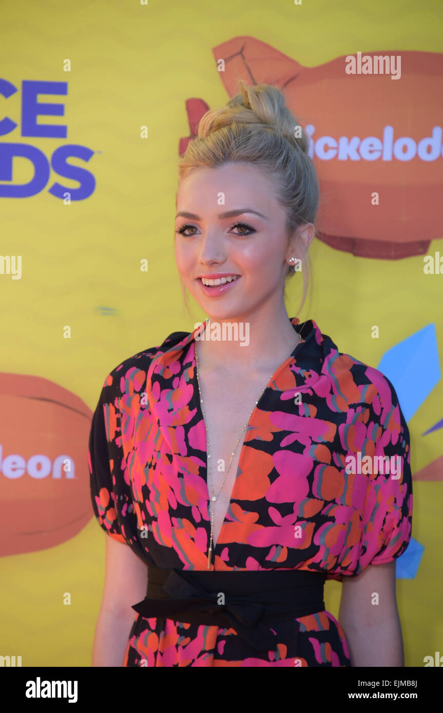 Peyton List attends Nickeodeon's 28th Annual Kids' Choice Awards at The ...