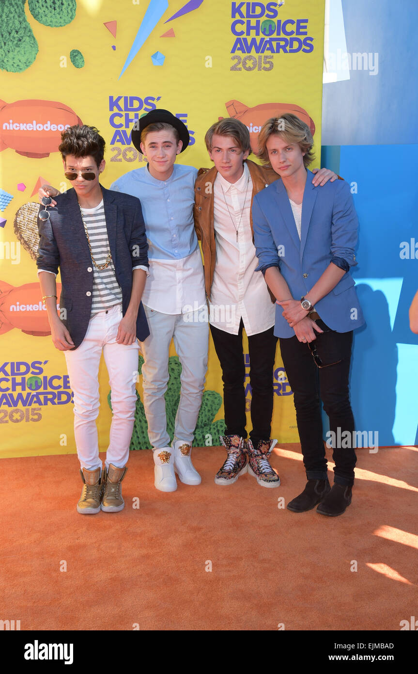 Musical group The Fooo Conspiracy attends Nickeodeon's 28th Annual Kids ...