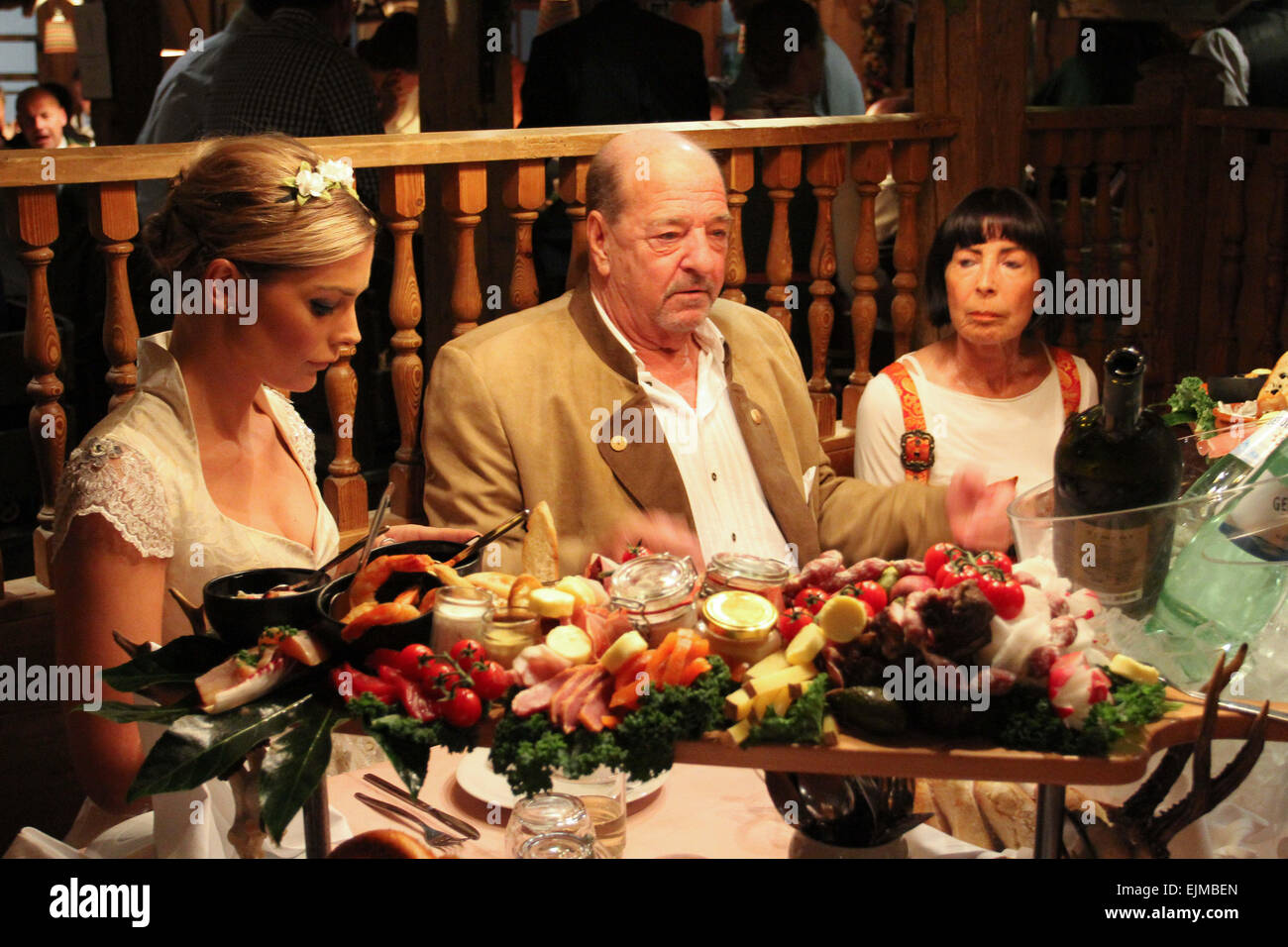 Ralph Siegel and his new girlfriend Annika Gassner at Kaefer Festzelt ...