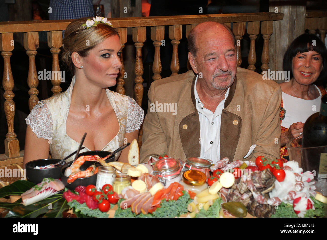 Ralph Siegel and his new girlfriend Annika Gassner at Kaefer Festzelt ...