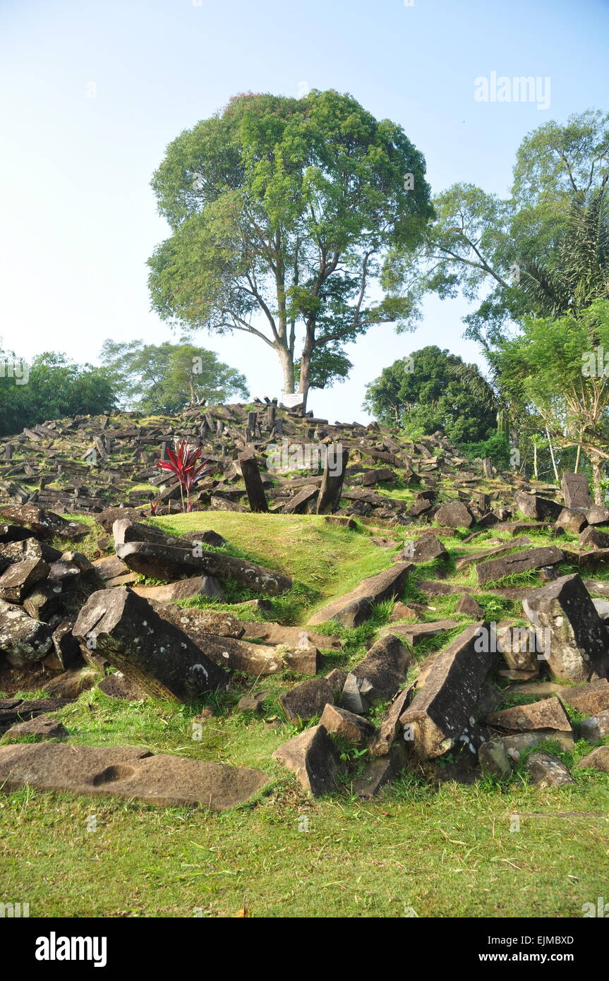 Gunung Padang, megalithic site located in Karyamukti village, Cianjur ...