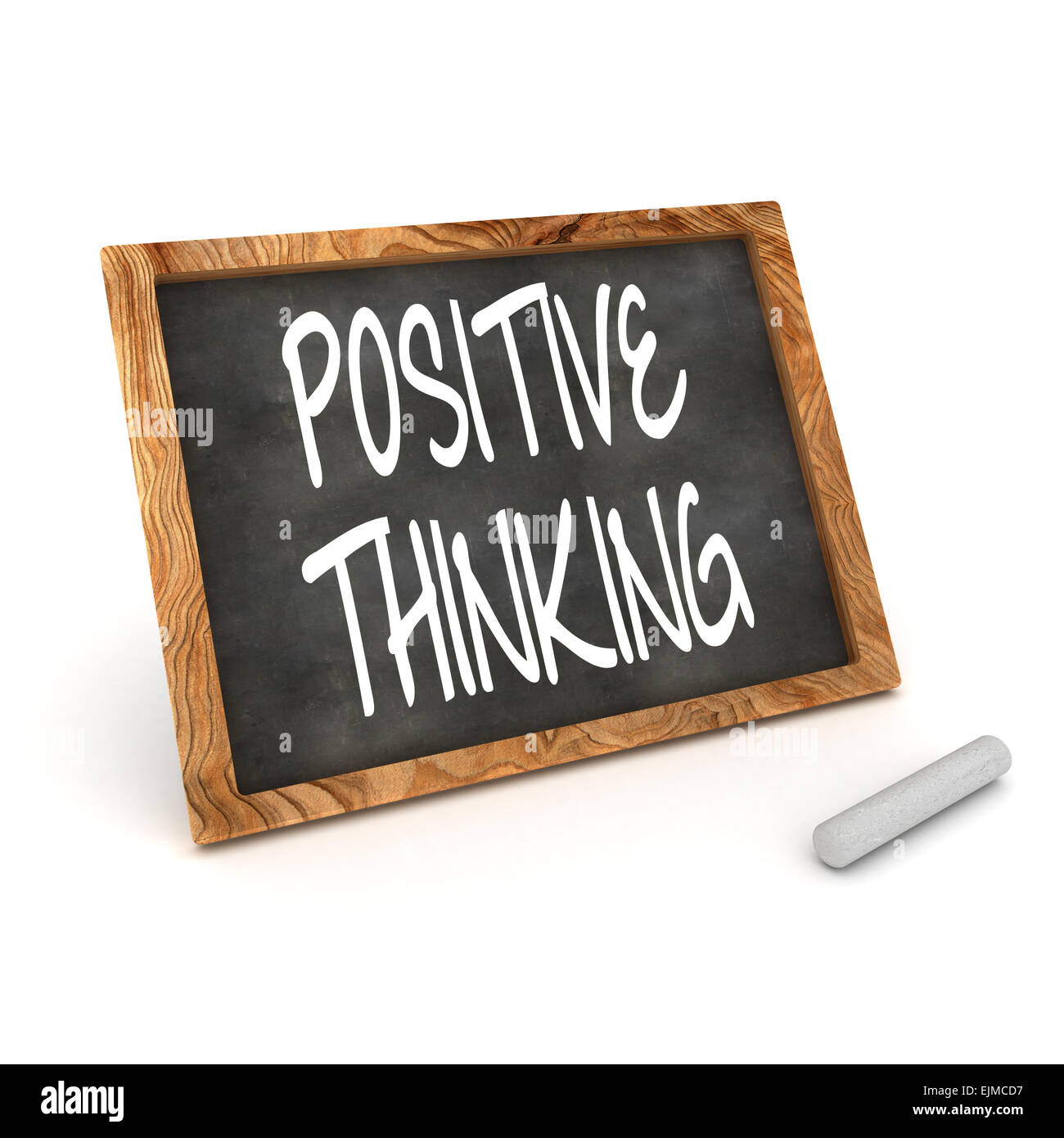 A Colourful 3d Rendered Illustration of a Blackboard Positive Thinking ...