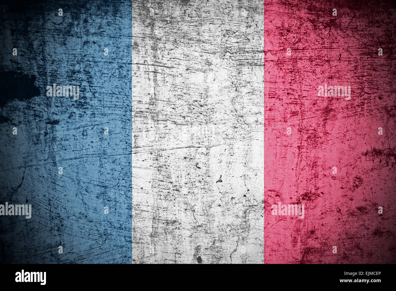 A Colourful Grunge style French Flag Illustration Stock Photo - Alamy