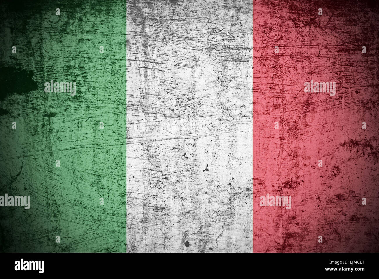 A Colourful Grunge style Italian Flag Illustration Stock Photo - Alamy
