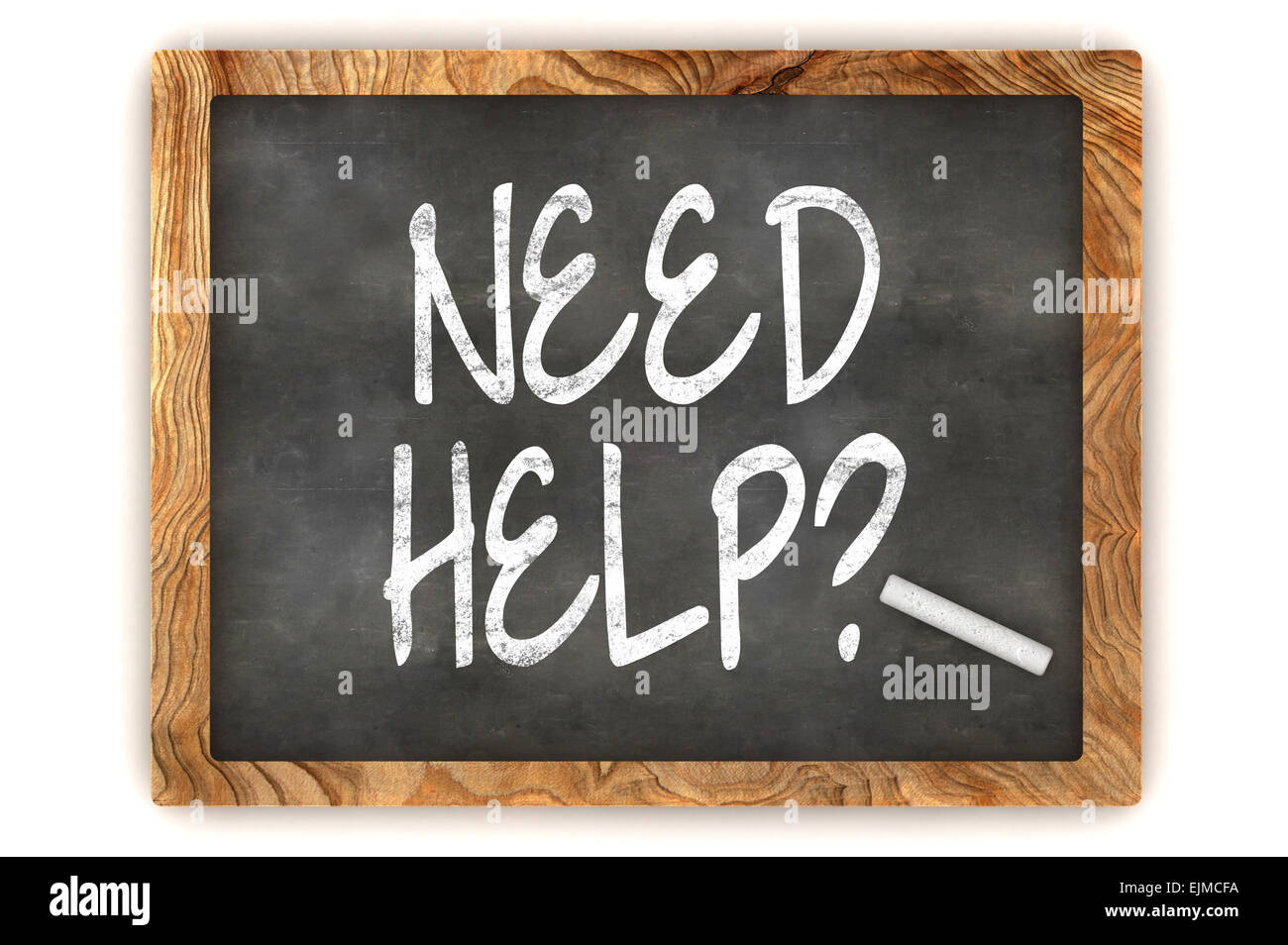 A Colourful 3d Rendered Blackboard Illustration Showing 'Need Help ...