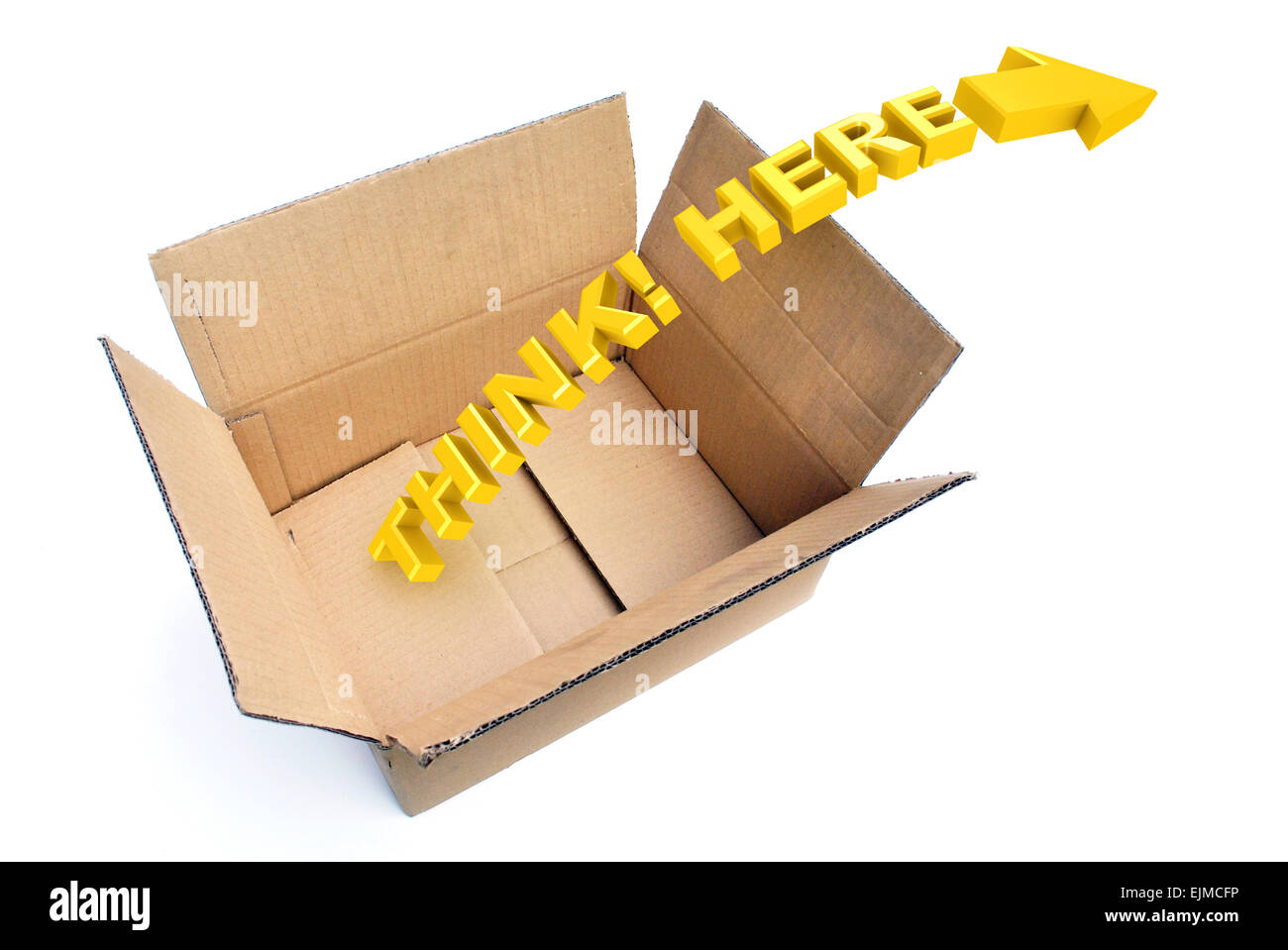 A Colourful 3d Rendered Illustration showing the concept of Thinking ...