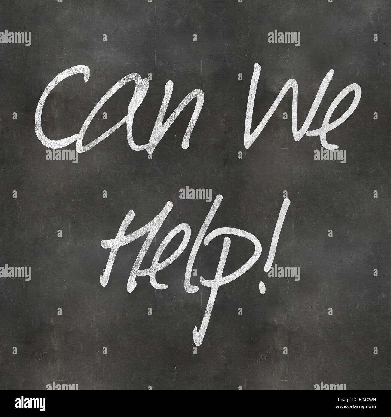 A Colourful 3d Rendered Concept Illustration showing Can We Help ...