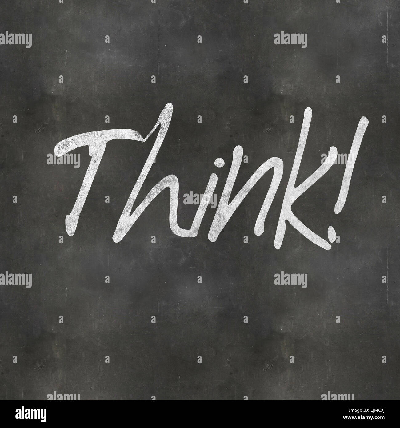 A Colourful 3d Rendered Concept Illustration showing Think written on a ...