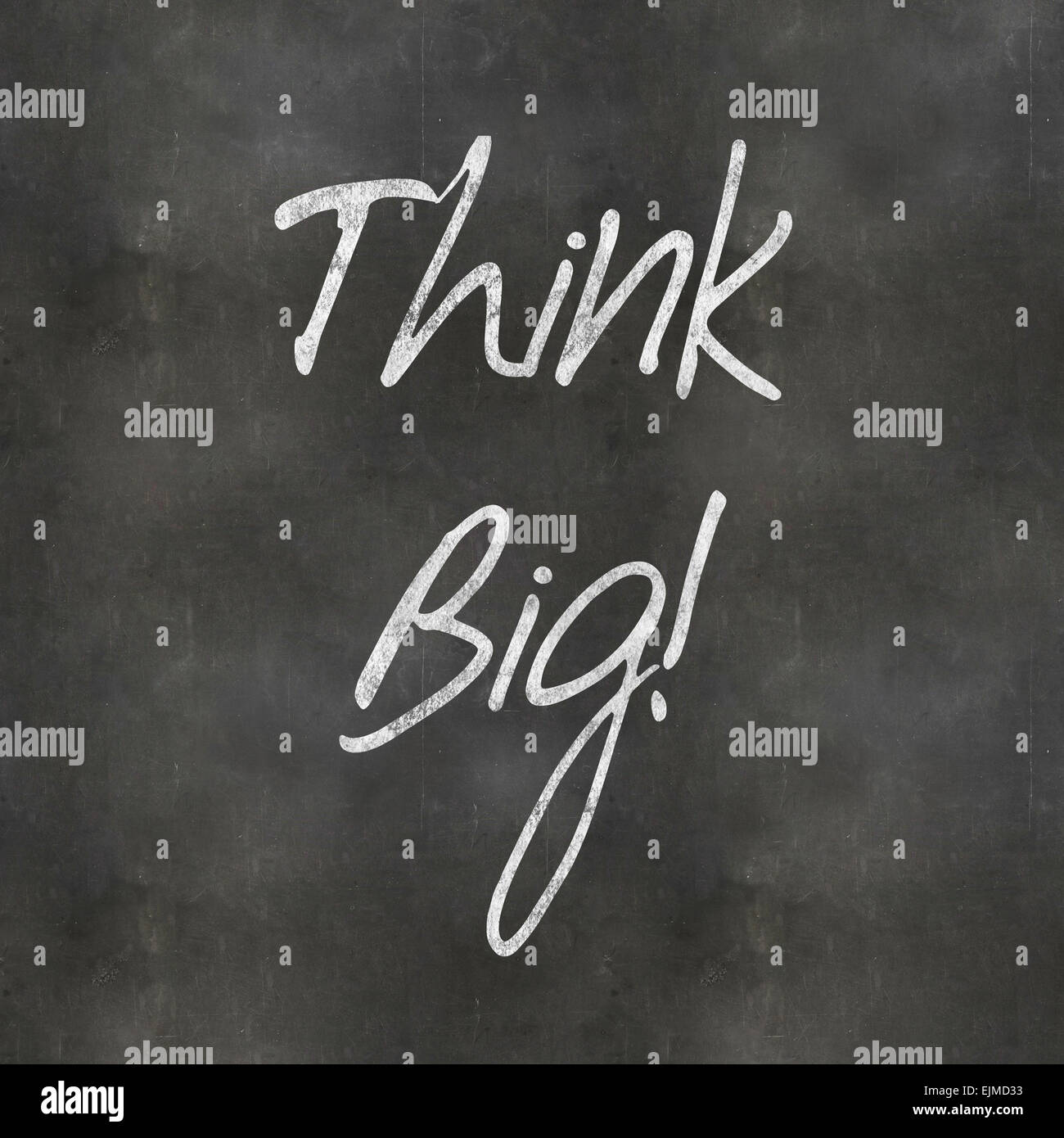 A Colourful 3d Rendered Concept Illustration showing Think Big written ...