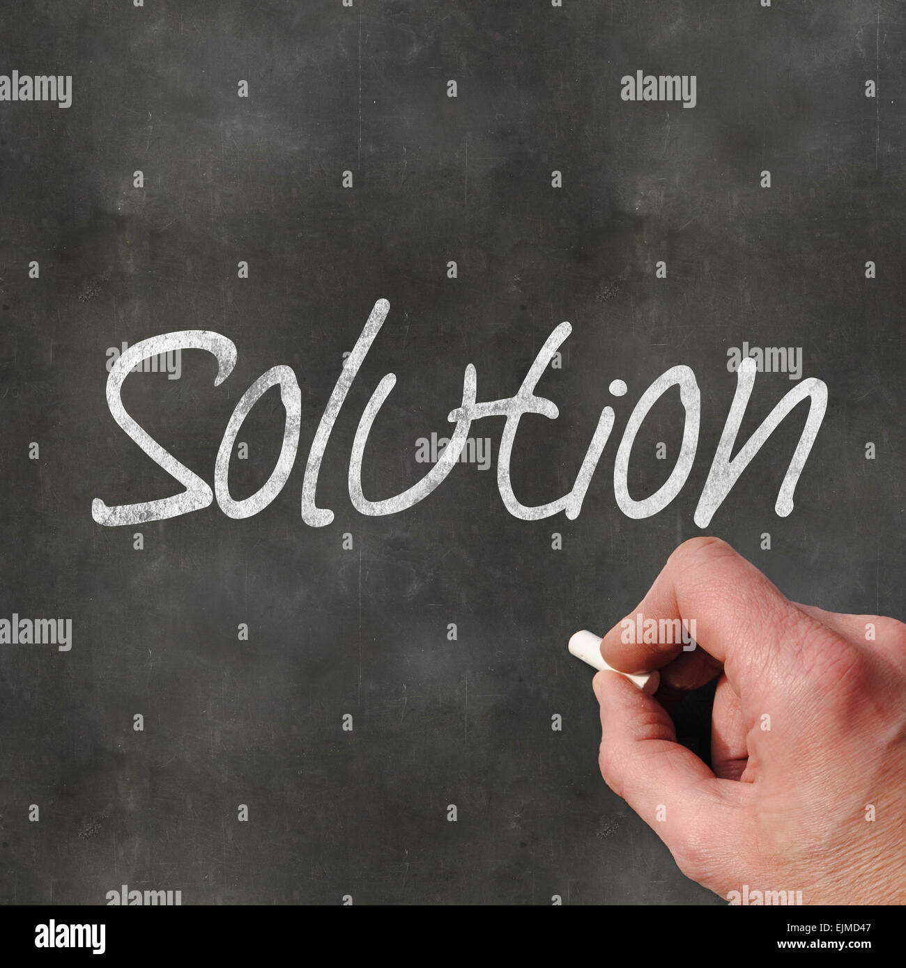 A Colourful 3d Rendered Concept Illustration showing Solution written ...