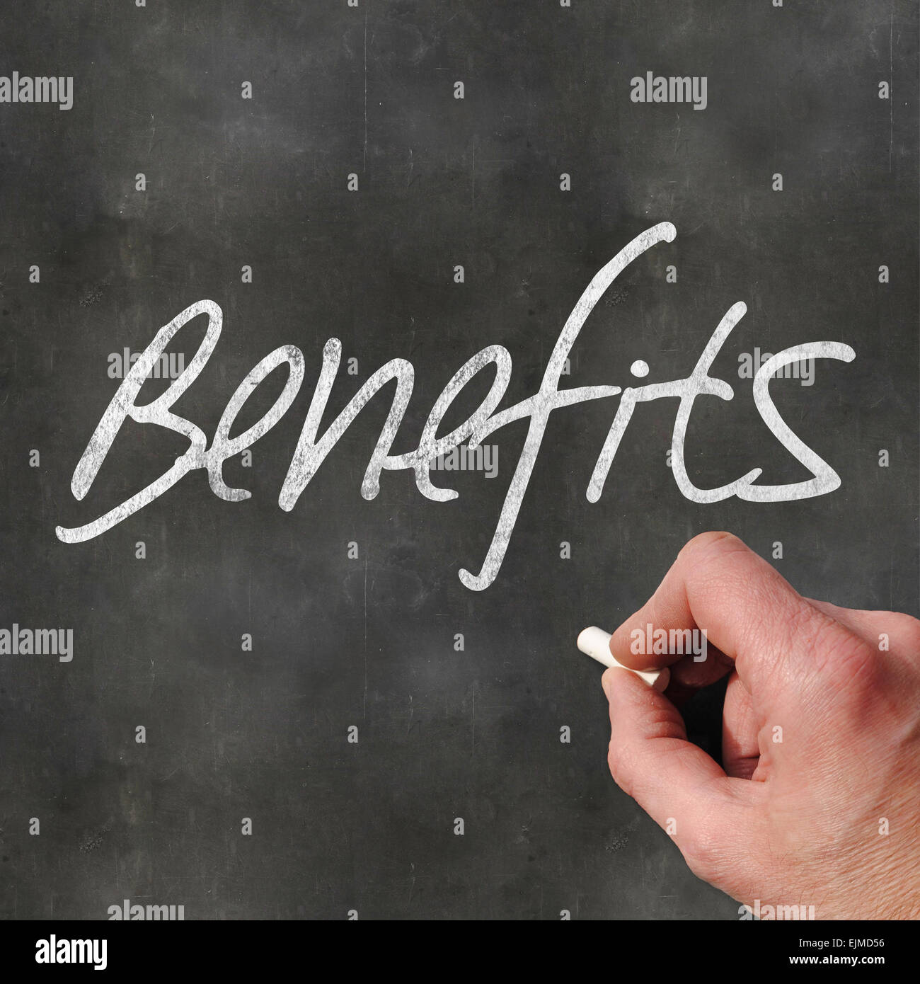 A Colourful 3d Rendered Concept Illustration showing Benefits written ...