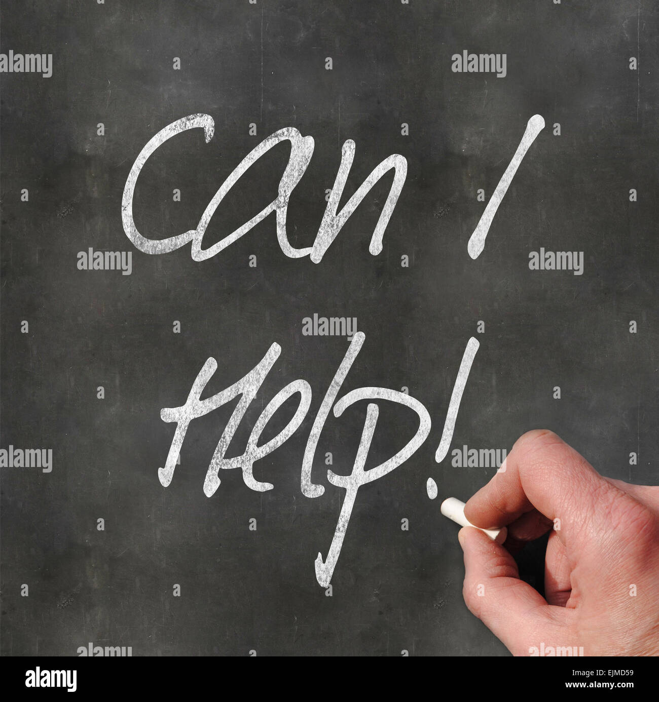 A Colourful 3d Rendered Concept Illustration showing Can I Help ...