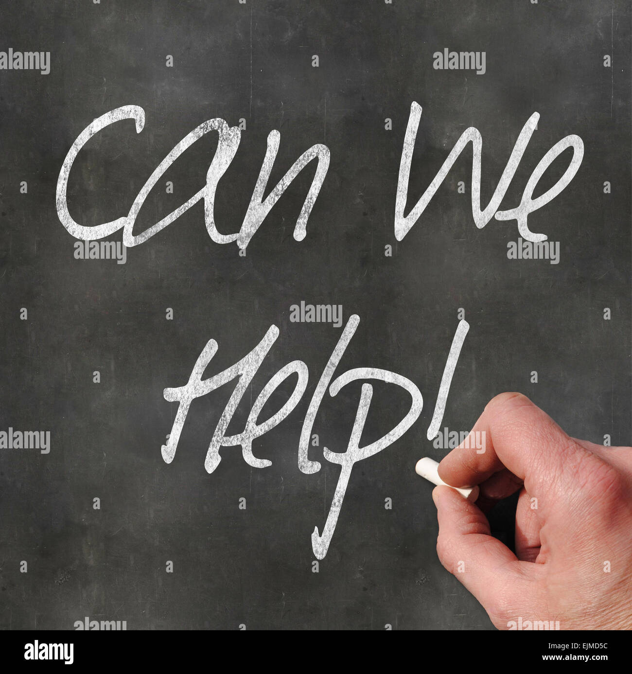 A Colourful 3d Rendered Concept Illustration showing Can We Help ...