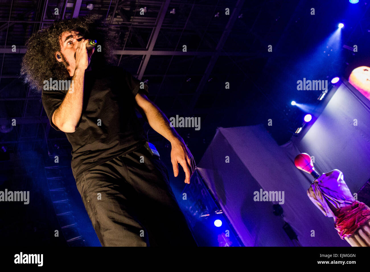 Turin, Italy. 28th Mar, 2015. The Italian rapper and songwriter Michele ...