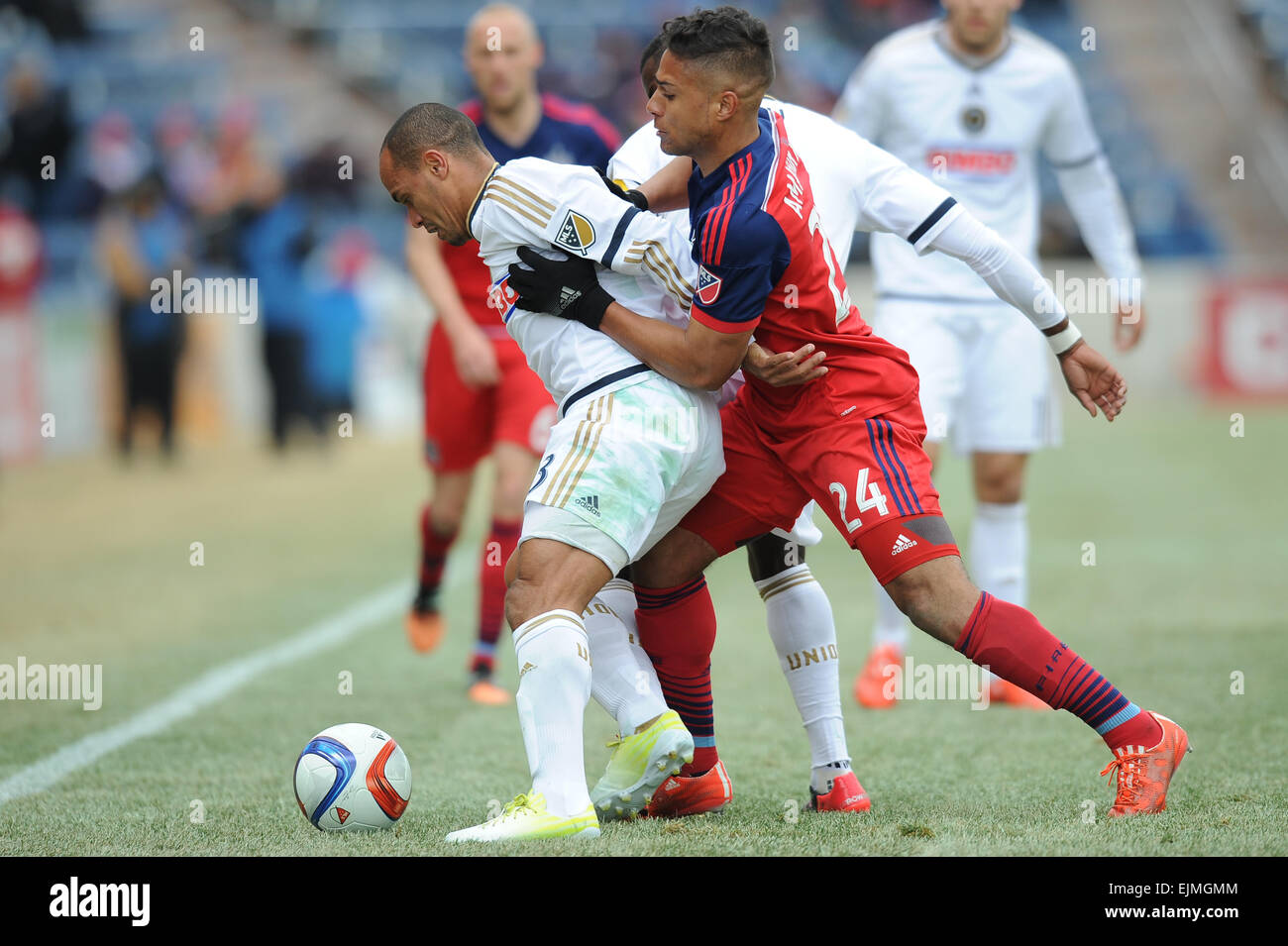 Bridgeview, Illinois, USA. 29th Mar, 2015. Philadelphia Union defender ...