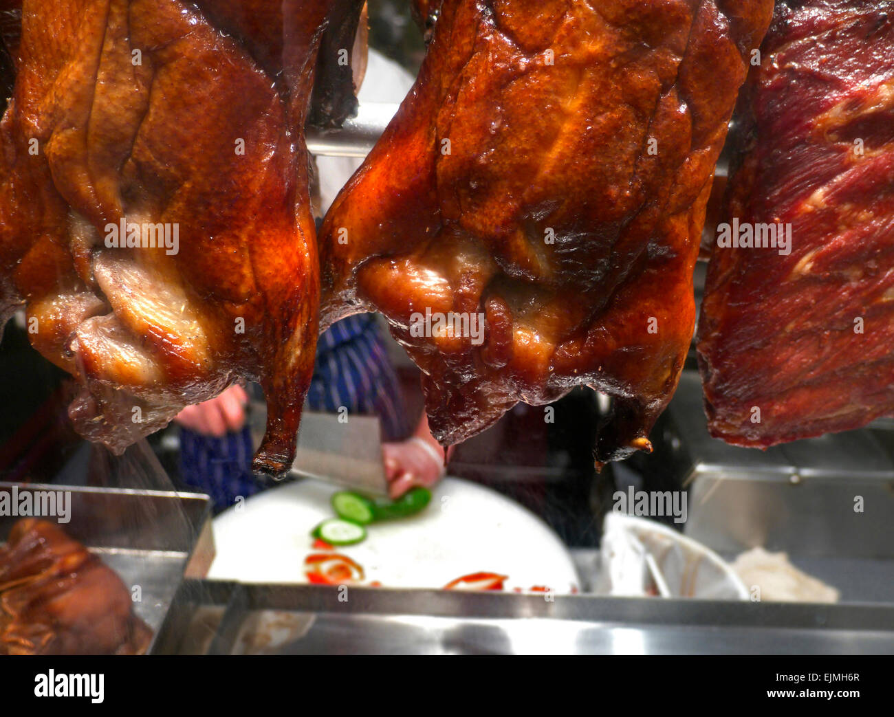 Crispy duck chinatown london hi-res stock photography and images - Alamy