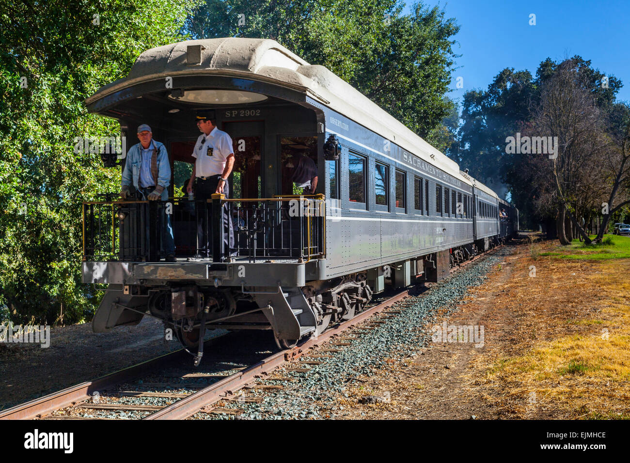 The California State Railroad museums excursion train in Sacramento ...